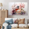 Design Art Perfume Vibrant Elegance III - Fashion Metal Wall Art Living Room Set | Wayfair